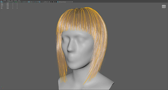 Hair - XGen Practice-花瓣网