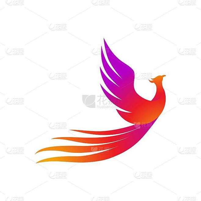 Phoenix vector icon illustration
