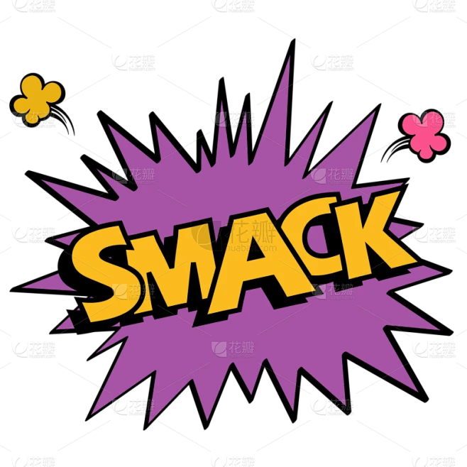 Comic Style Text Sticker素材-花瓣网