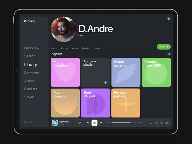 Music Web App app design best web design modern ui music web app ui ui ...