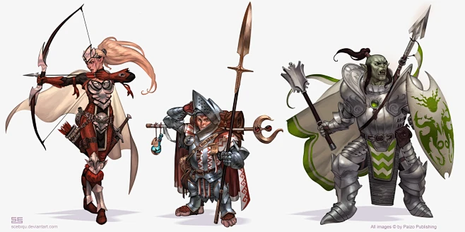 Pathfinder Paladins 1 by *Scebiqu on deviantART-花瓣网