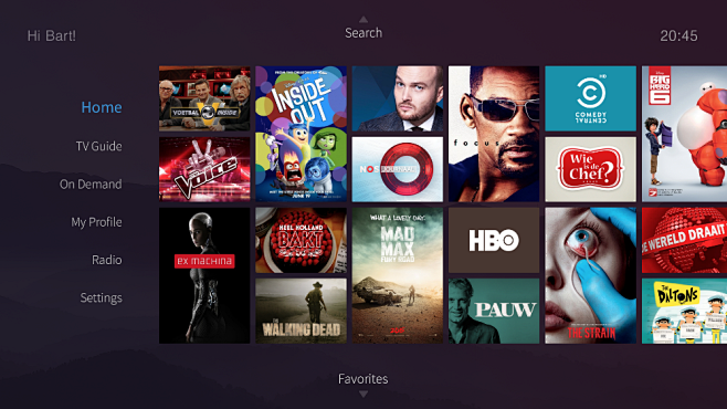 其中包括图片：TV UI Design – Working with White Space Toptal®