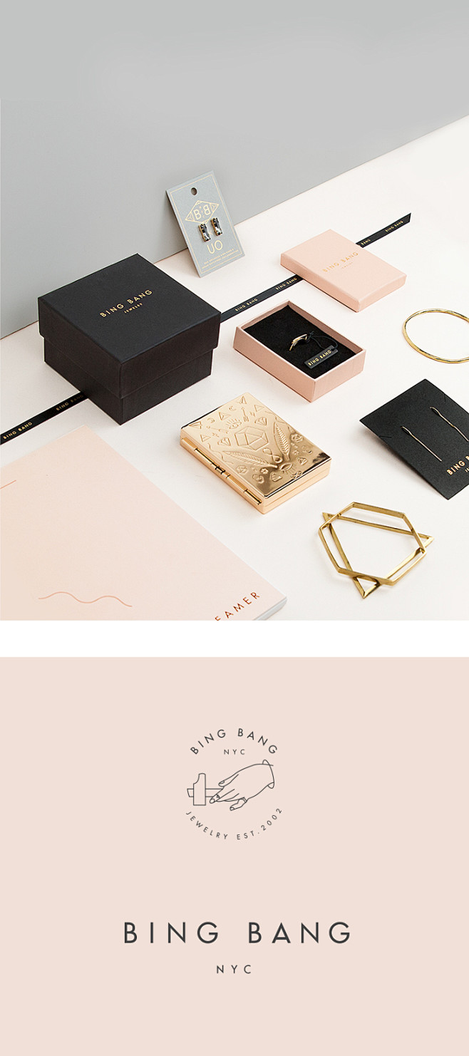 Bing Bang Jewelry Branding Packaging on Behance