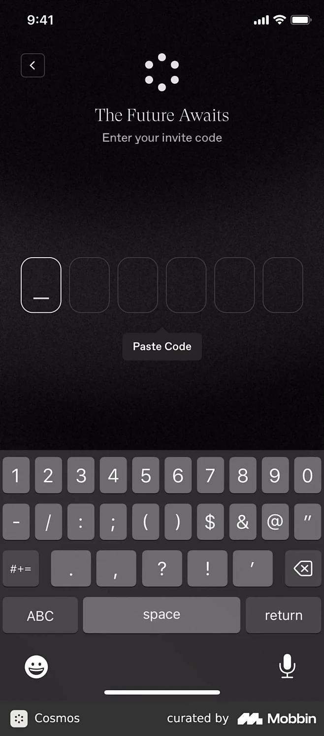 Cosmos Onboarding screen-花瓣网
