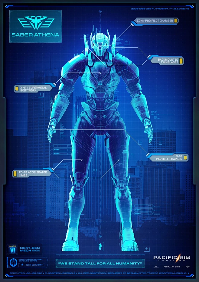 Extra Large Movie Poster Image for Pacific Rim: Uprising (#3 of 5)-花瓣网