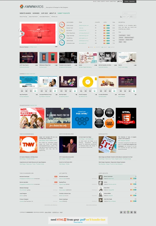 Awwwards - Website Awards - Best Web Design Trends 画廊-花瓣网