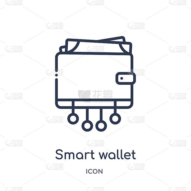 smart wallet icon from other outline collection. T