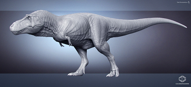 Tyrannosaurus. CG breakdown. WIP(D7D0A)