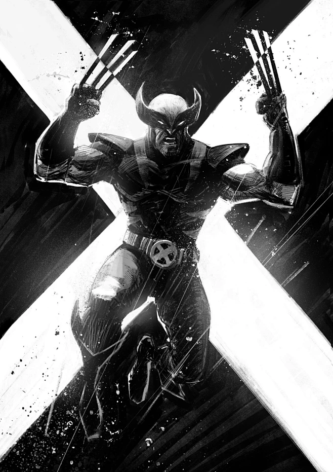 B&W Drawings-花瓣网