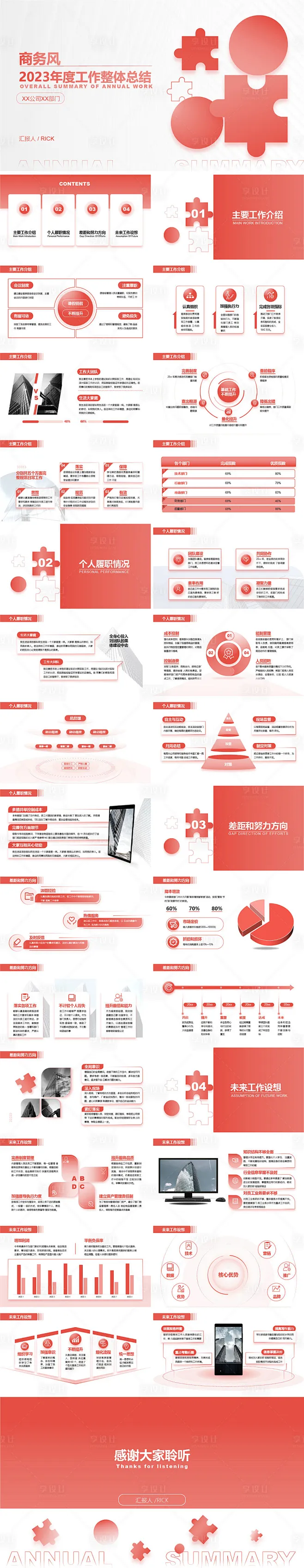 商务风工作计划PPT-源文件分享-ywjfx.cn-花瓣网