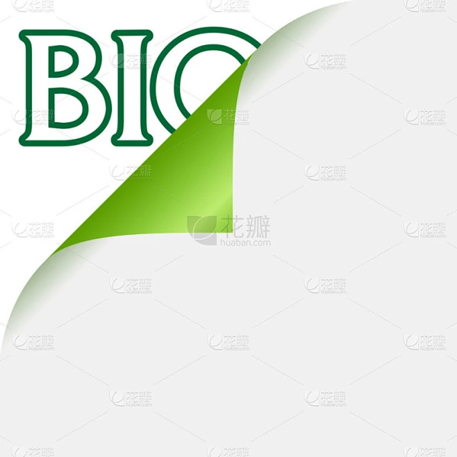 绿色背景的文本生物-花瓣网