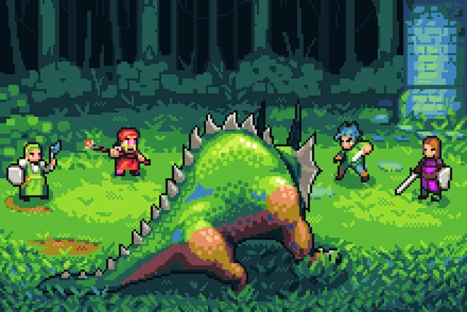 slynyrd像素画教程：游戏UX/UI设计基础 – 教你画像素画-花瓣网