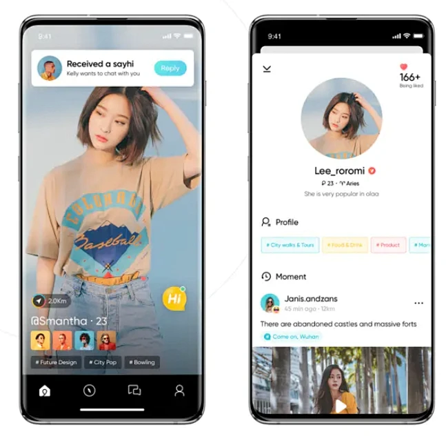 Olaa—海外社交品牌及界面视觉-APP-UICN用户体验设计平台-花瓣网