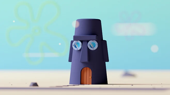 Spongebob Squarepants Buildings-花瓣网