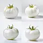 bbhcs_White_tomato_white_background_still_life_photography_comm ...