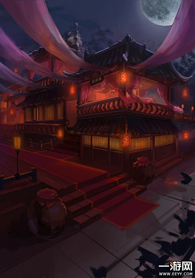 《笑傲仙途》高清场景原画曝光_游戏原图_ 网页游戏-花瓣网