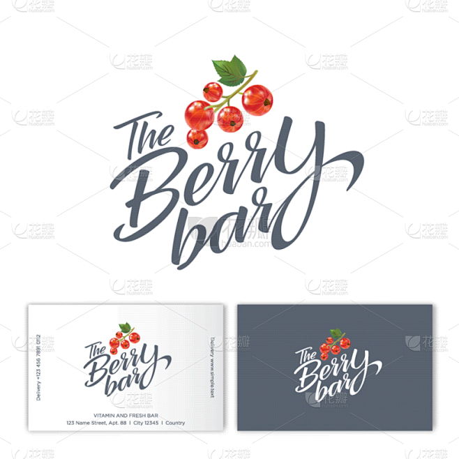 berry bar logo detox juice vitamin product
