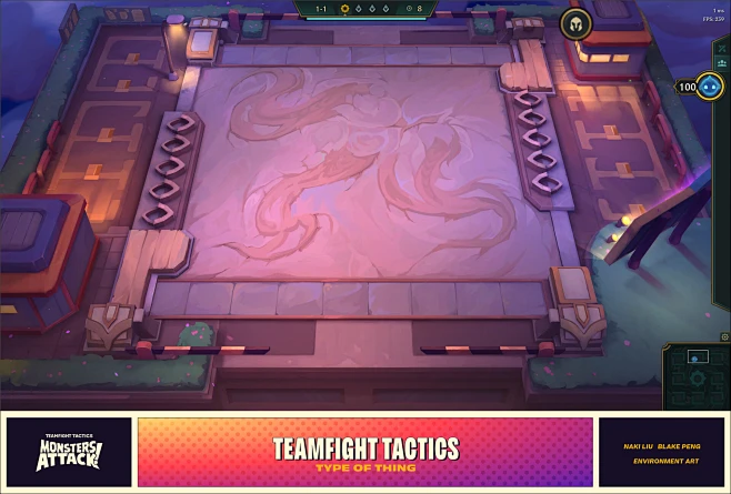 TFT Set 8 Arena 3D Environmental art from TEAMFIGHT TACTICS by RIOT G(5 ...