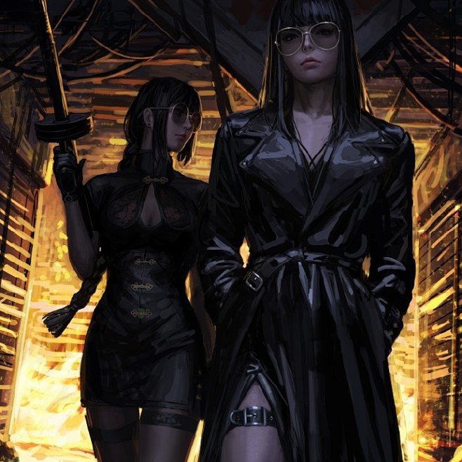 画师：GUWEIZ(twi:ttguweiz) 来自新加坡95后新晋画师，偏爱较阴暗的色调，恰当在某处加一点光源，犹如冷暗和残酷环境下的一点星火与希望，非常勤奋，练习稿质量也相当高，水平还在 ...