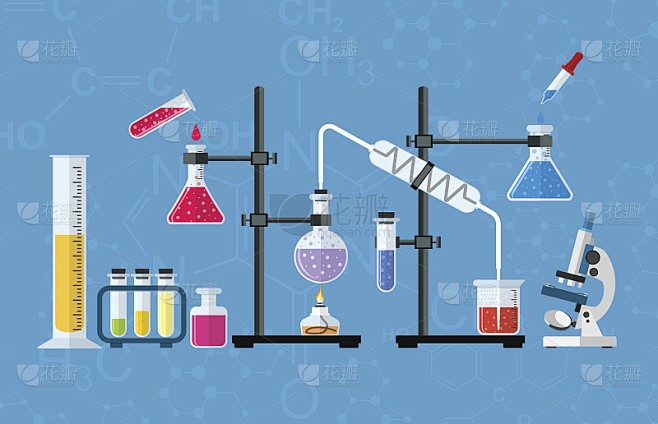 化学玻璃仪器,实验室。