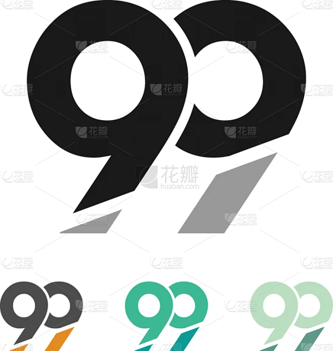 99 or 99 marketing logo icon素材-花瓣网