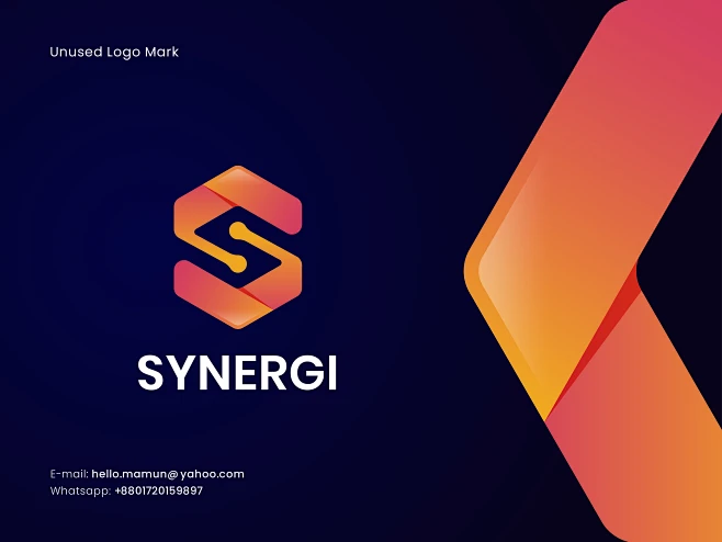 SYNERGI - Letter S Technology Logo-花瓣网