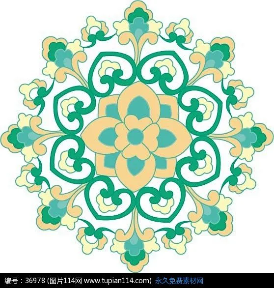 装饰纹底纹矢量素材-花瓣网