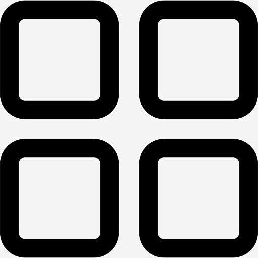 四个正方形按钮视图选项图标 https://88ICON.com 广场 界面 按钮 四 看 选择 通用接口