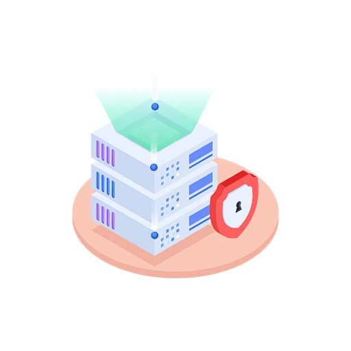 SVG/AE/Figma/2.5D等距立体互联网服务器云数据网络插画3D矢量图标-花瓣网