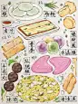 潮汕美食插画_DaSim.C大森的插画作品_涂鸦王国_原创插画平台-花瓣网