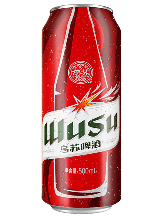 乌苏啤酒11度大乌苏原浆啤酒500ml*12罐整箱装 易拉罐装