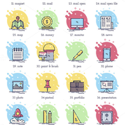 Casual Game Basic Icons Set - Icons - 3