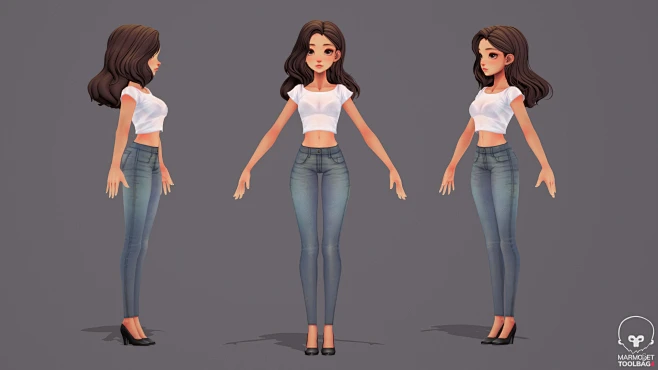 BLI_D_Stylized Character (HANDPAINTED)-花瓣网