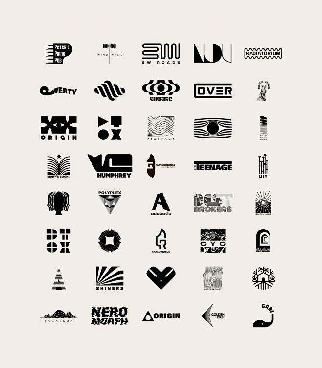40 LOGOS on Behance-花瓣网