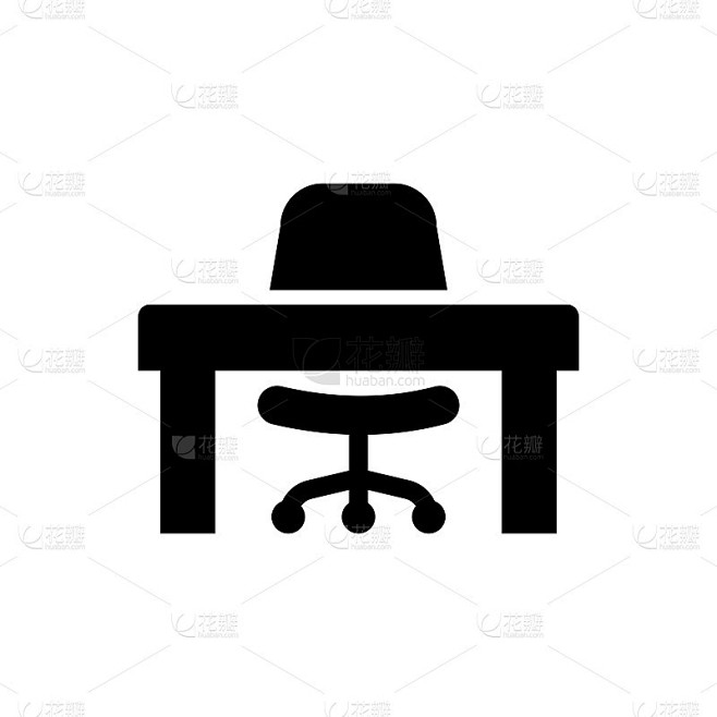 Office desk icon