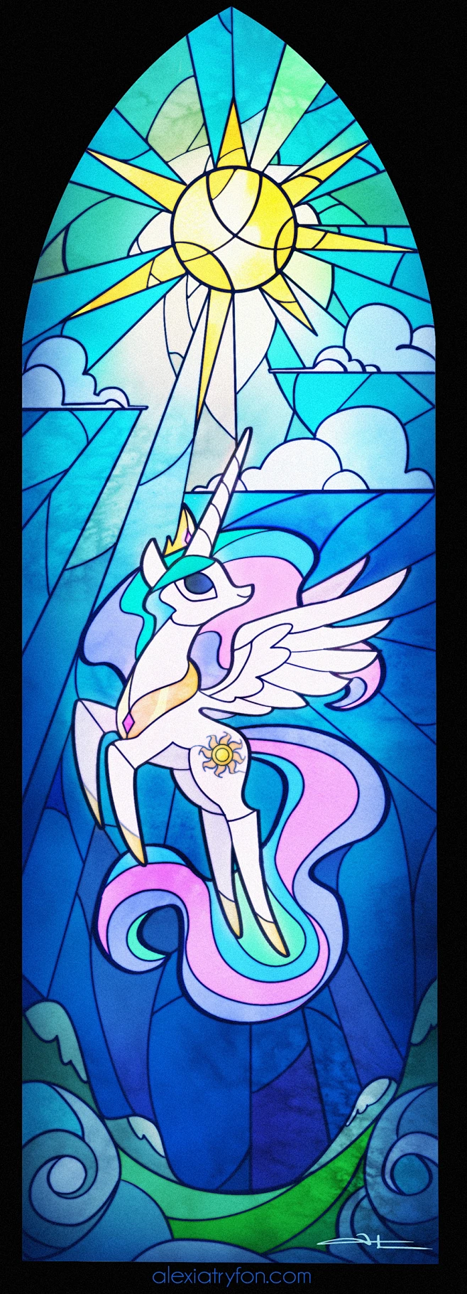 My Little Pony movie - Stain Glass windows, Alexia Tryfon-花瓣网