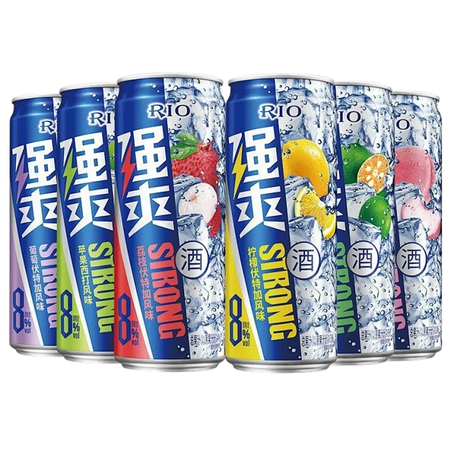 RIO锐澳鸡尾酒强爽8度330ml白桃葡萄荔枝柠檬全口味整箱特价24罐-淘宝网-花瓣网
