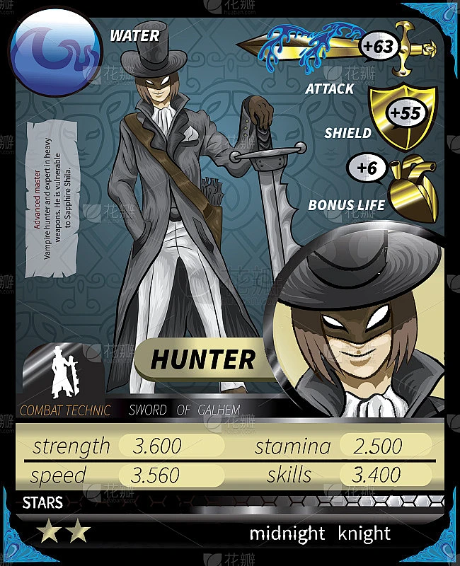 Hunter_Card素材-花瓣网