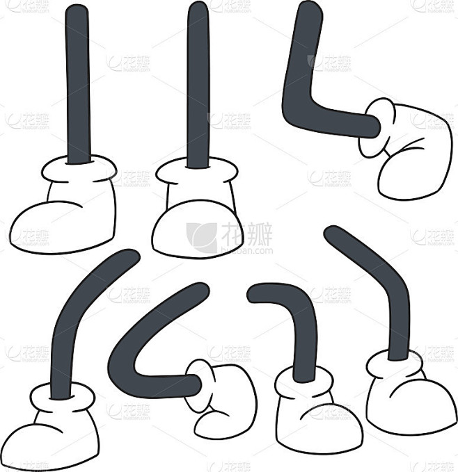 向量组卡通腿