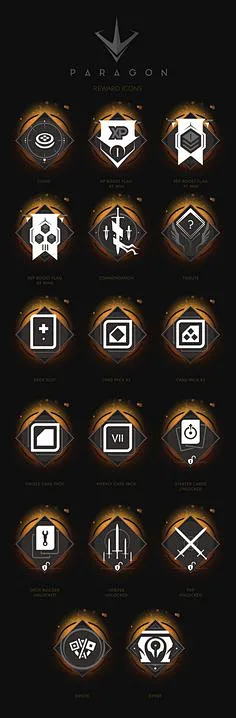 PARAGON - Iconography, UI & HUD on Behance-花瓣网