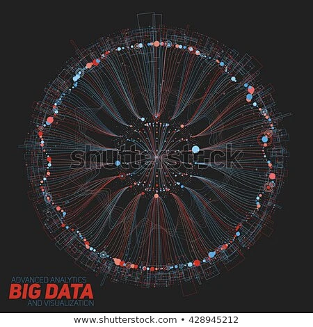 Big data visualization. Futuristic infographic. Information aesthetic design. Visual data ...