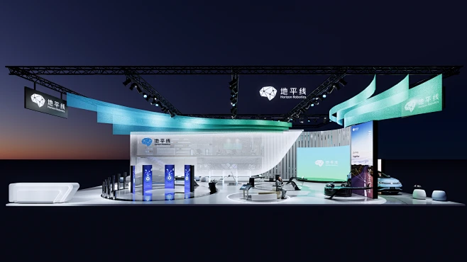 Behance 上的 地平线展台设计-花瓣网