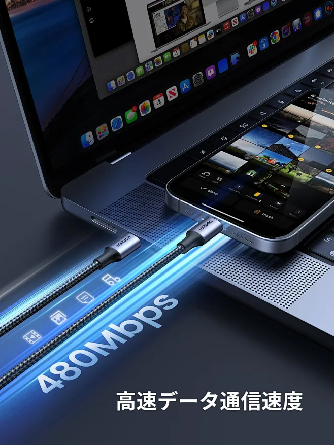 UGREEN USB Type C Cable-【 PD compatible 60W Fast charging 】 usb-c cable ...