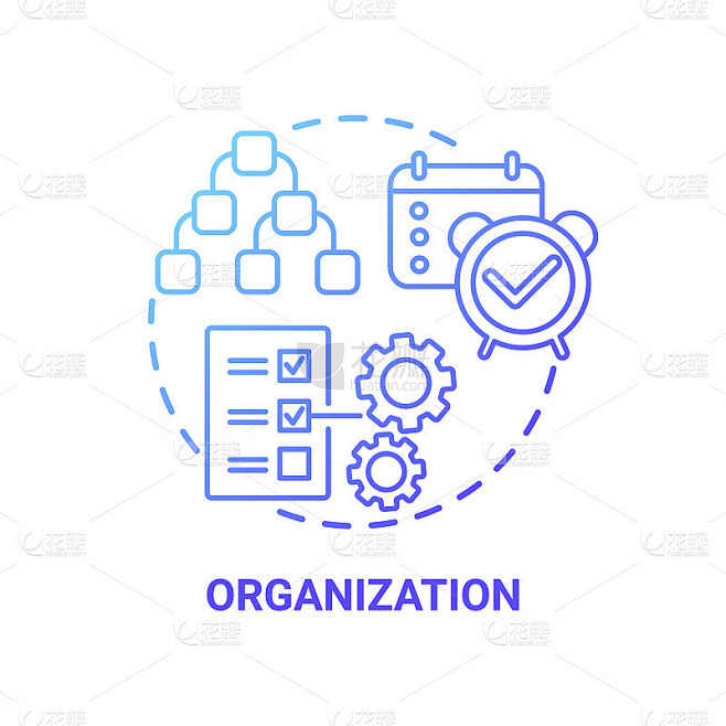 组织概念的图标