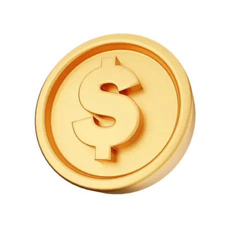 3 D Money Coin Currency Icon Illustration 3D Icon-花瓣网