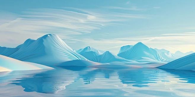 AIGC｜MJ练习｜032质感清透主视觉画面ppt背景 - 小红书-花瓣网