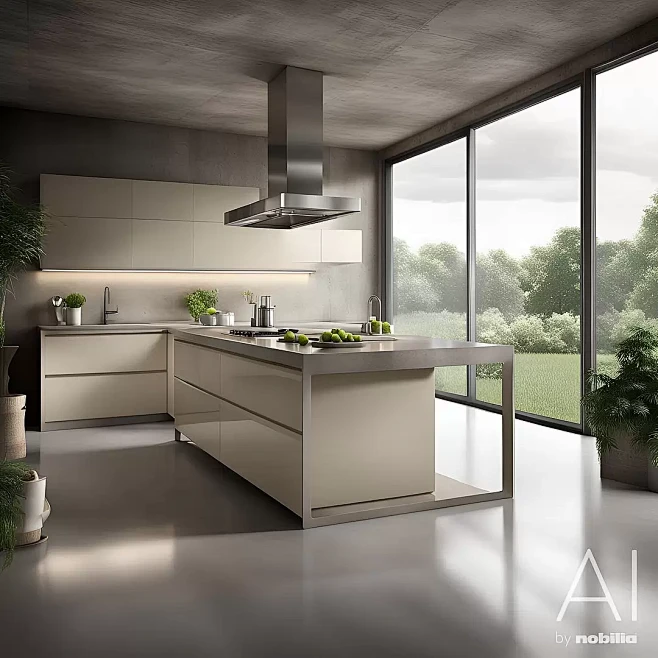Innovatives Design: Flash Magnolia Hochglanz und Beton Grau - die ...