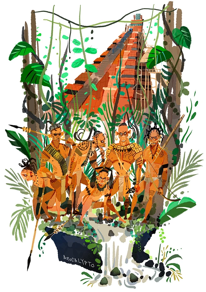 apocalypto caricature Character fanart iPad ipadpro movie ...