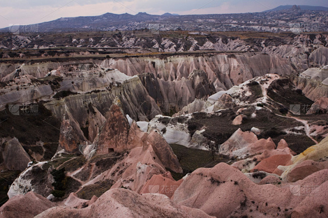 卡帕多奇亚,山,地形,戈雷梅,土耳其,水平画幅,安纳托利亚,无人,火山地形,户外