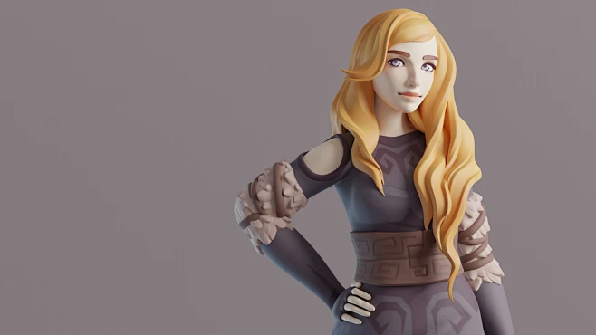 Anya 3D Character, Franziska S. : First full 3D character to get into the workflow of making an ...